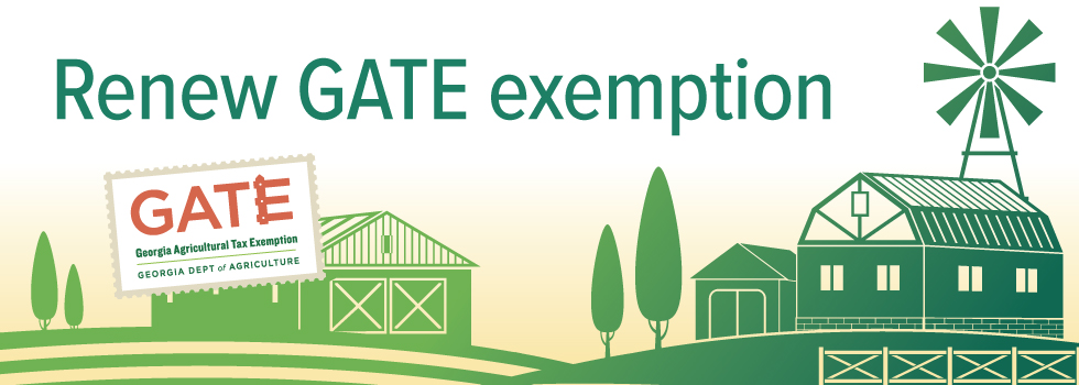 The Georgia Agriculture Tax Exemption (GATE) card is issued to farmers ...